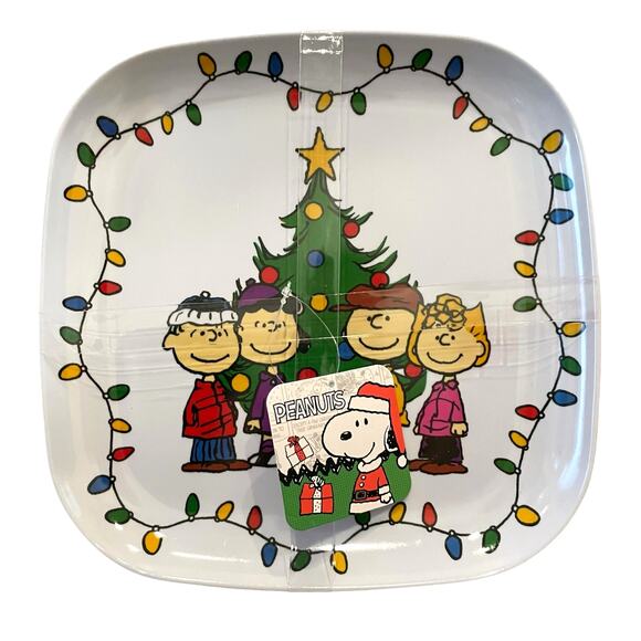 Peanuts | Dining | Peanuts Gang Merry Christmas Charlie Brown Melamine ...